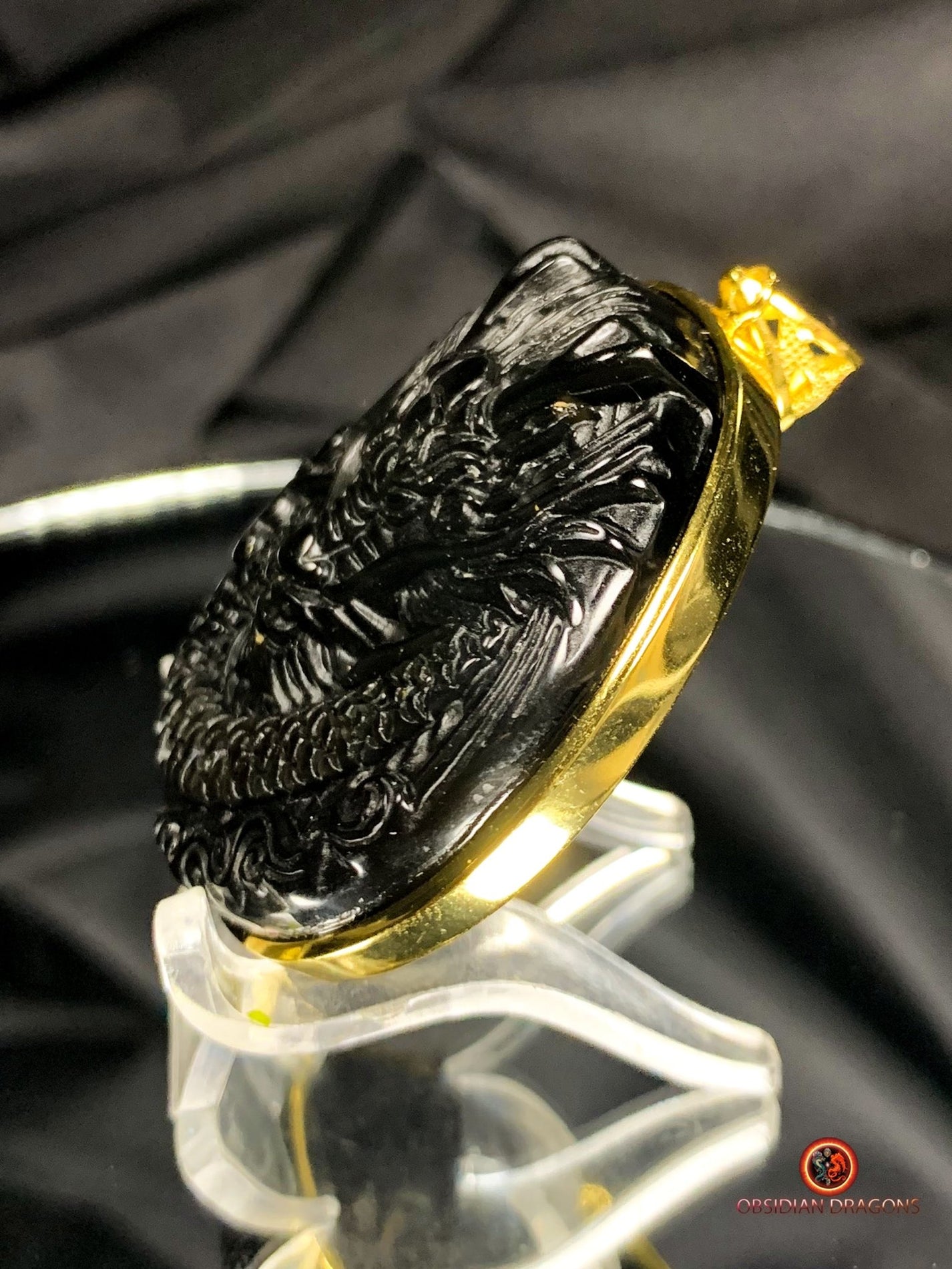 Talisman Dragon en Obsidienne - Protection et Énergie – obsidian dragons