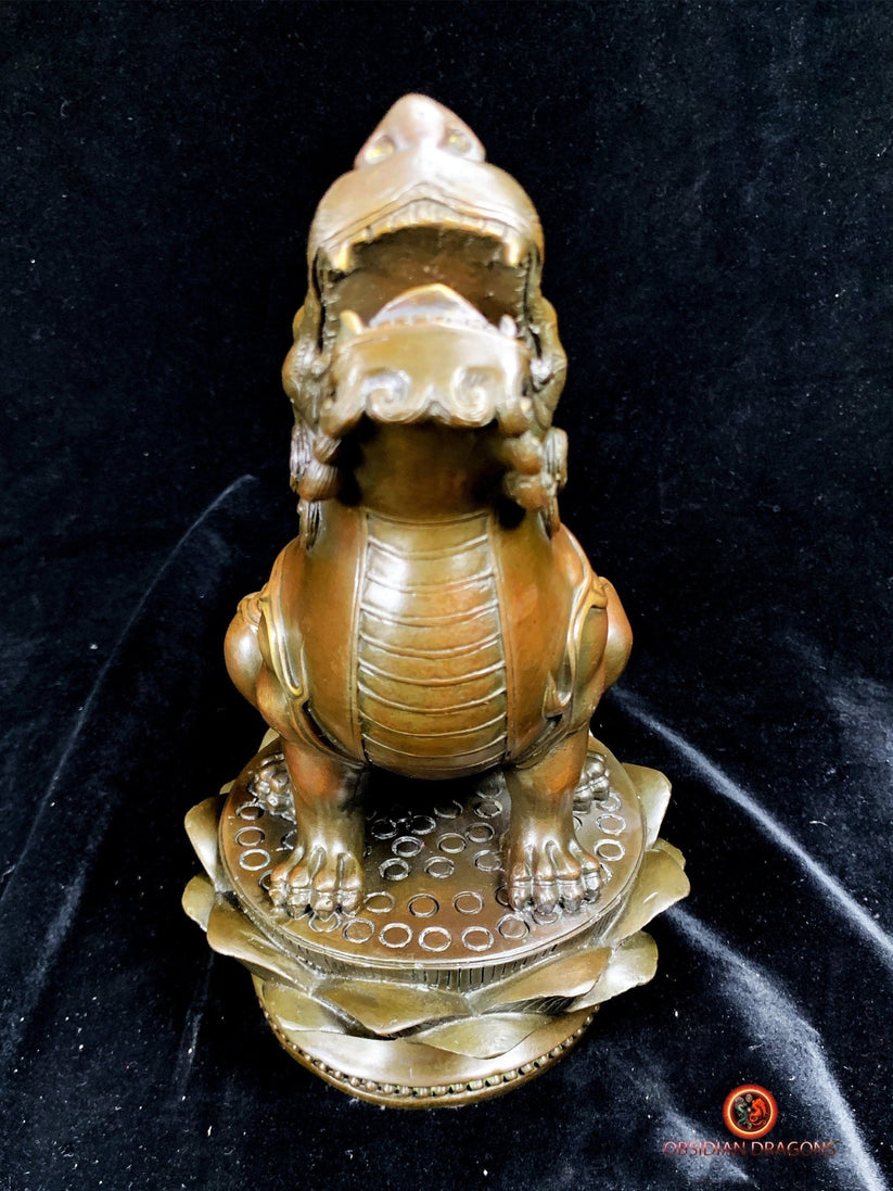 Statuette Pixiu en Bronze - Protection et Prospérité Feng Shui ...