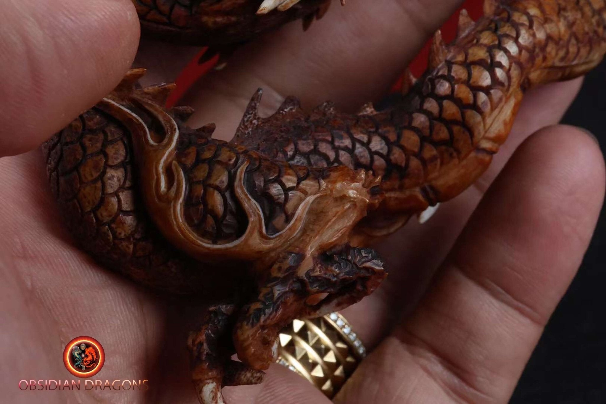 Netsuké dragon- rare et authentique. – obsidian dragons