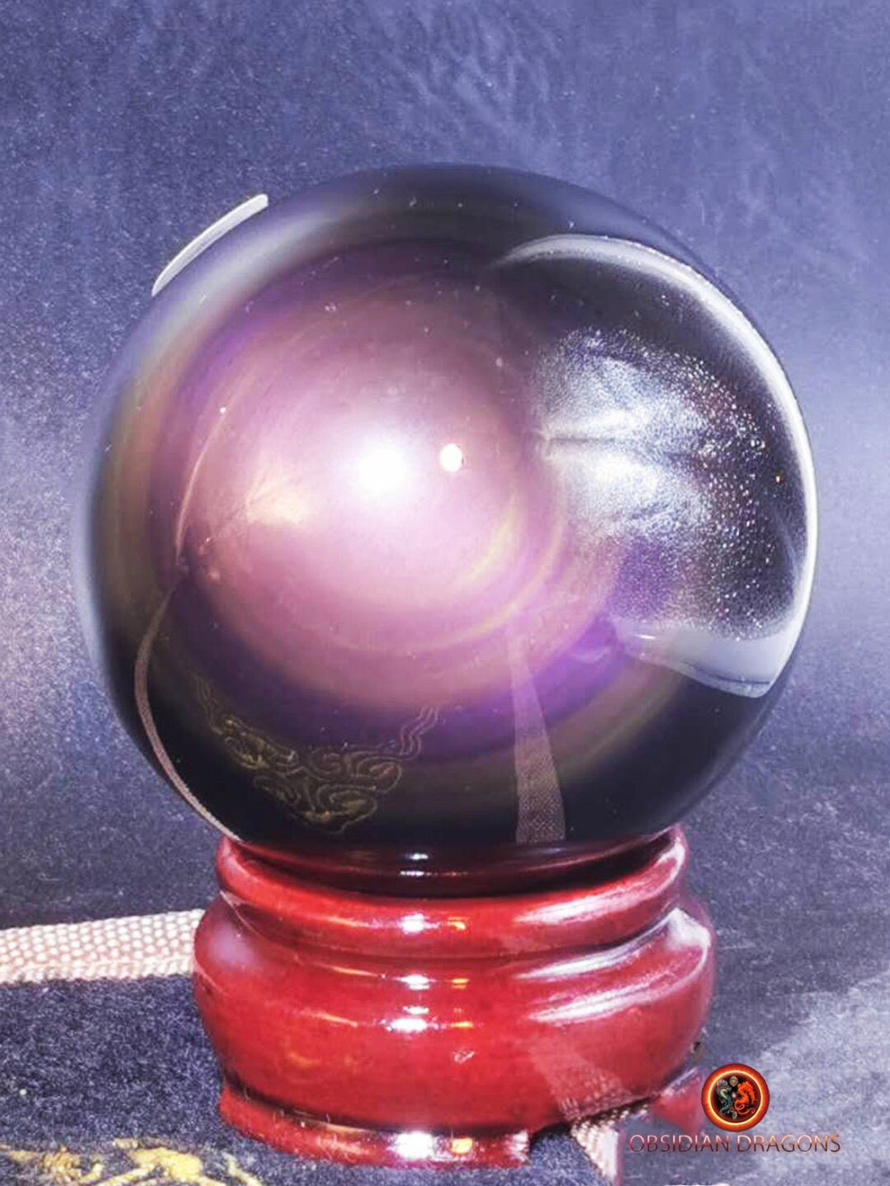 Celestial Eye Obsidian Sphere - Exceptional – obsidian dragons