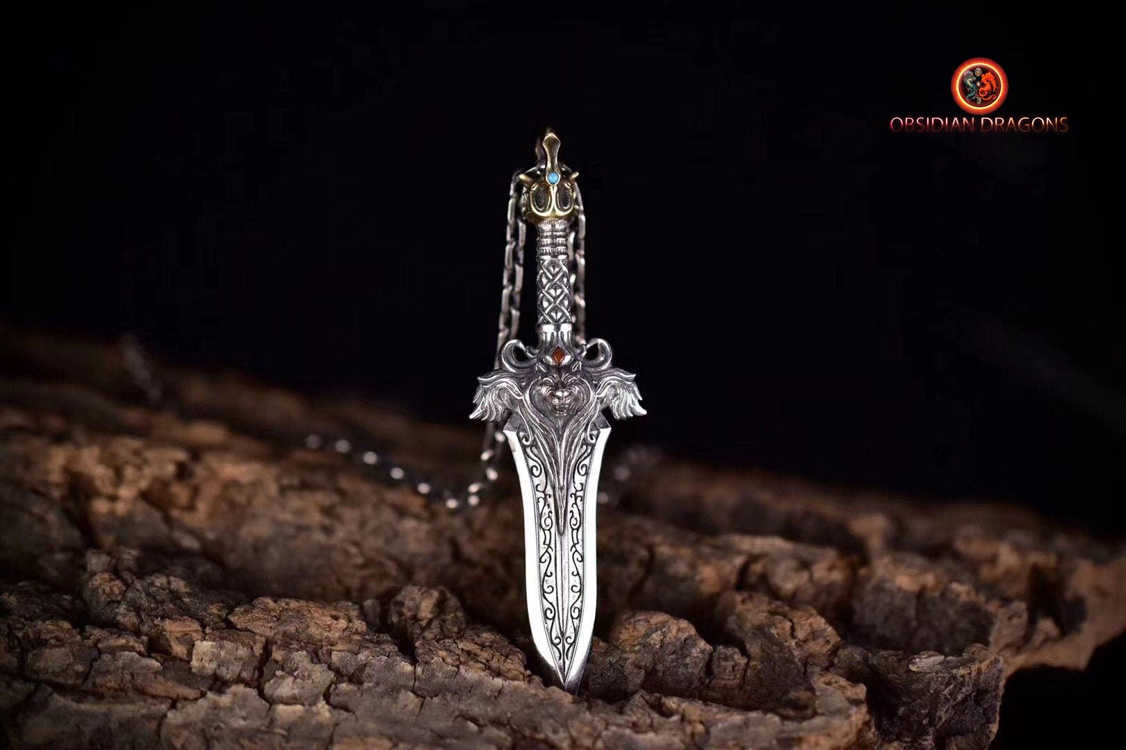Sword Pendant - Taoist Exorcism Fachang – obsidian dragons