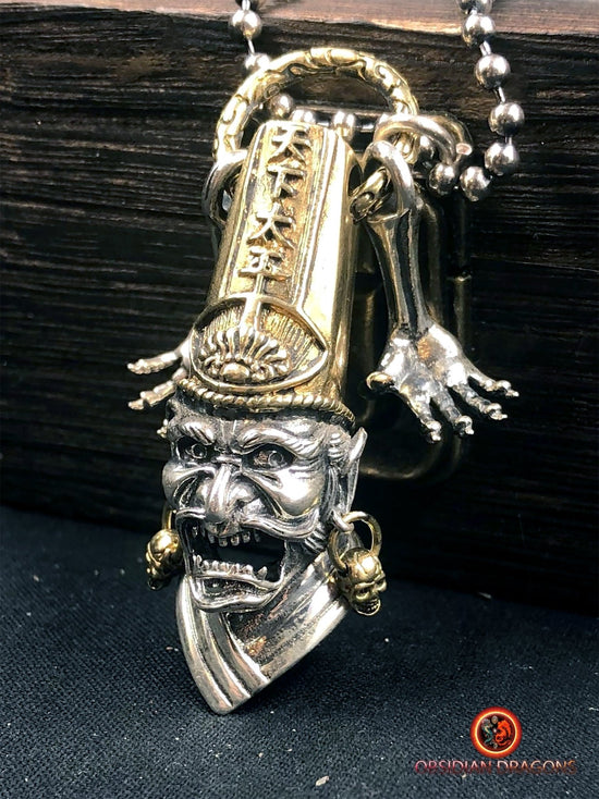 Pendentif de protection Feng Shui- Hei Wu Chang – obsidian dragons